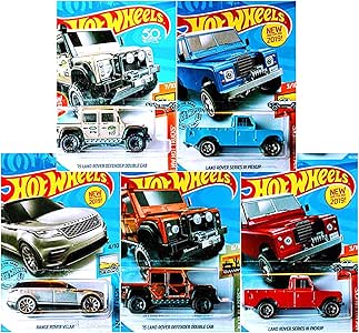 Amazon.com: Hot Wheels Land Rover Range Rover 5 Car Set Bundle: Toys ...