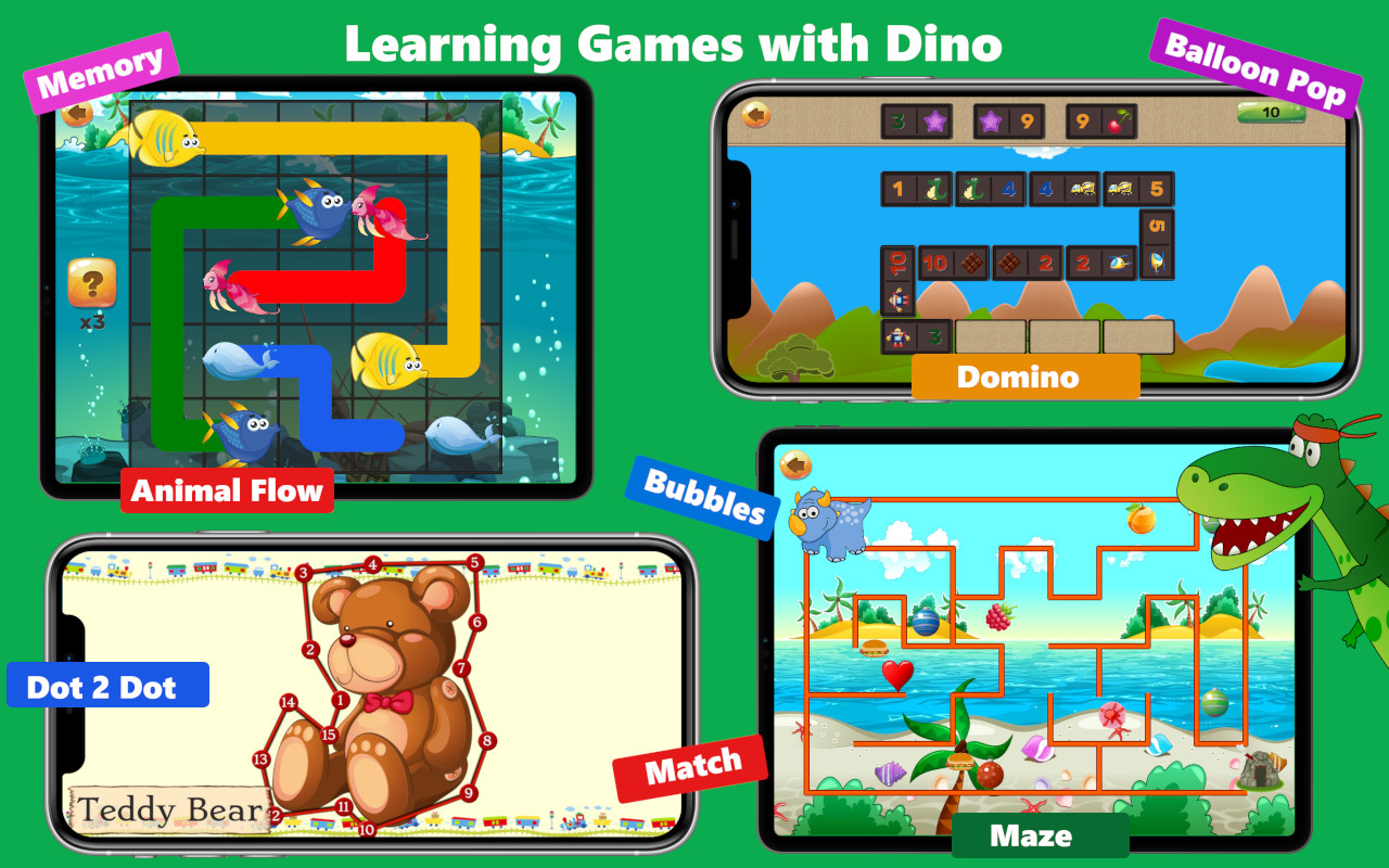 Dino Puzzle Free: Kids Games - Jigsaw puzzles for toddler, boys and ...