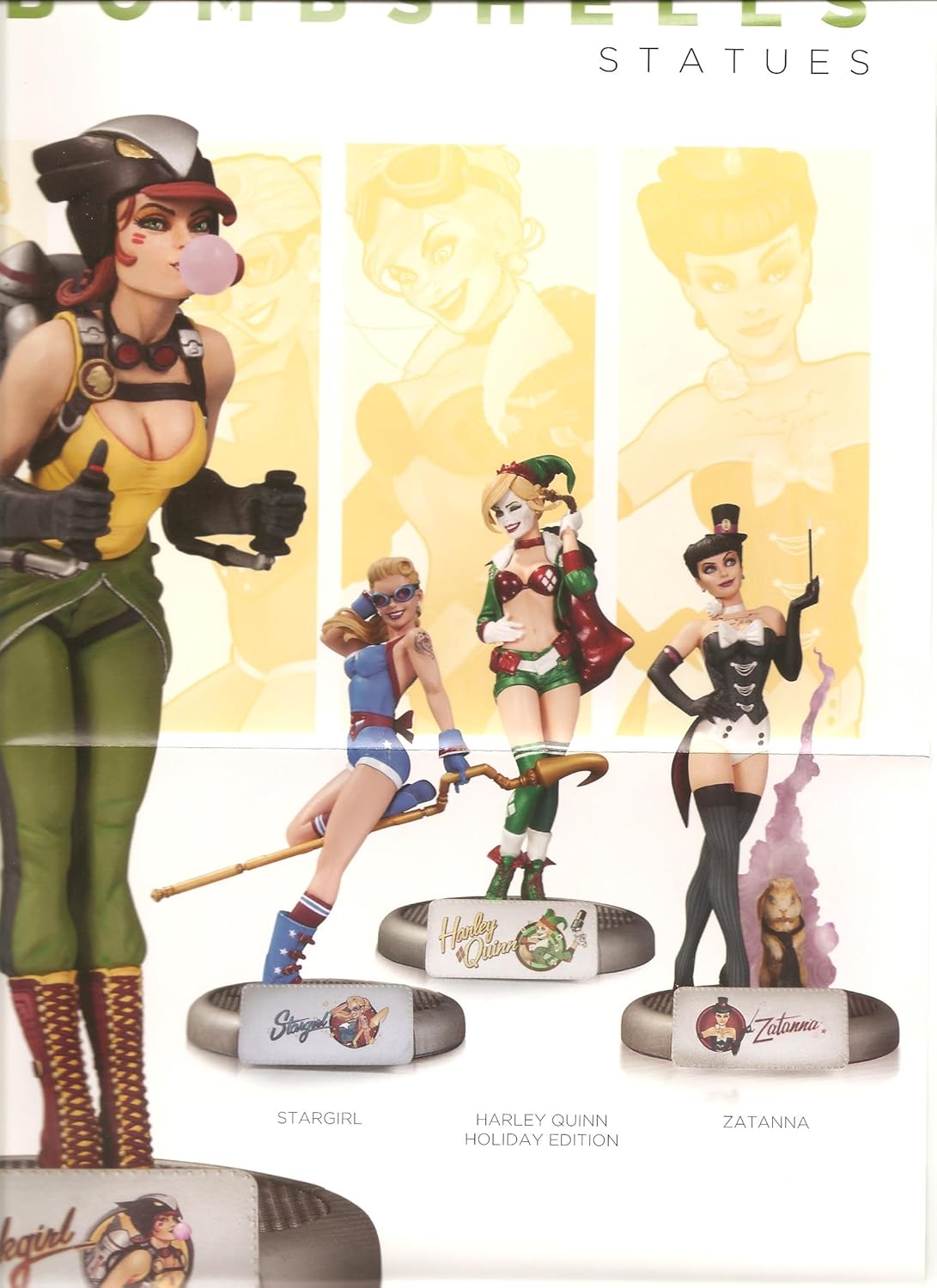 Amazon.com: DC Comics Bombshells Statues Folded Promo Poster (11 X 17 ...