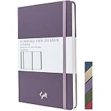 Amazon.com : Jumping Fox Design Linen Fabric Premium A5 Hardcover Dot ...