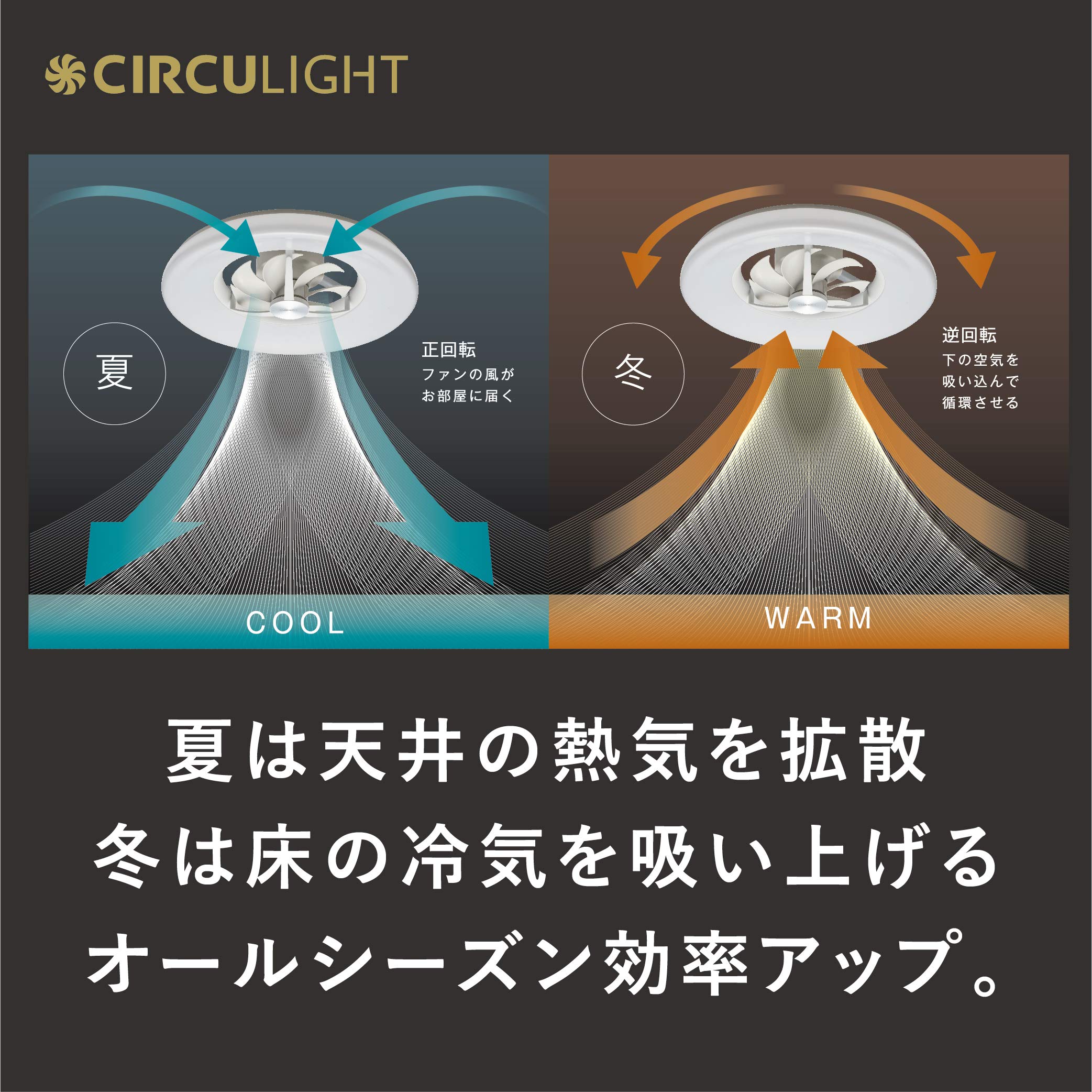 Mua Doshisha Circulite Ceiling Fan, 6 Tatami, Dimmable Type, Equipped ...