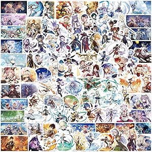 Amazon.com: Genshin Impact Stickers 100pcs Video Game Stickers ...