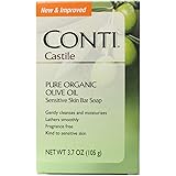 Amazon.com : Conti Castile Pure Organic Olive Oil Sensitive Skin Bar ...
