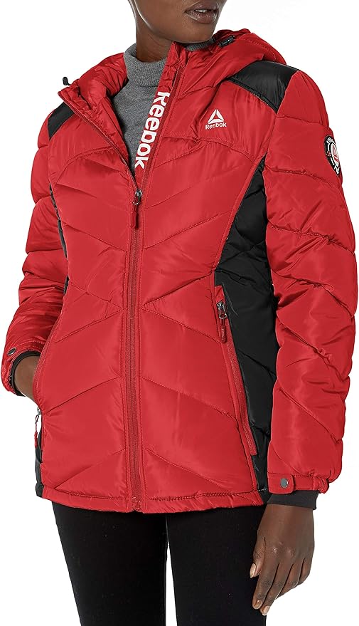Reebok Puffer Jacket Chamarra de plumas alternativa Mujer: Amazon.es ...