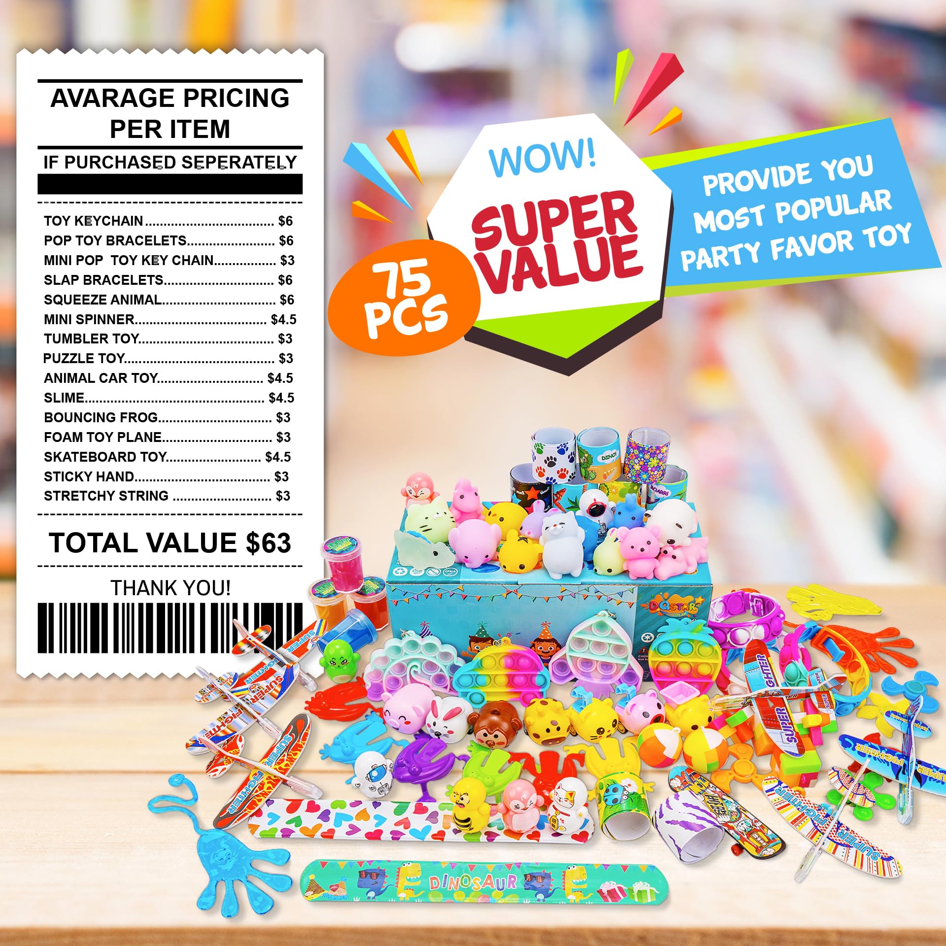Mua Party Favors Toy for Kids, Treasure Box Prizes for Classroom ...