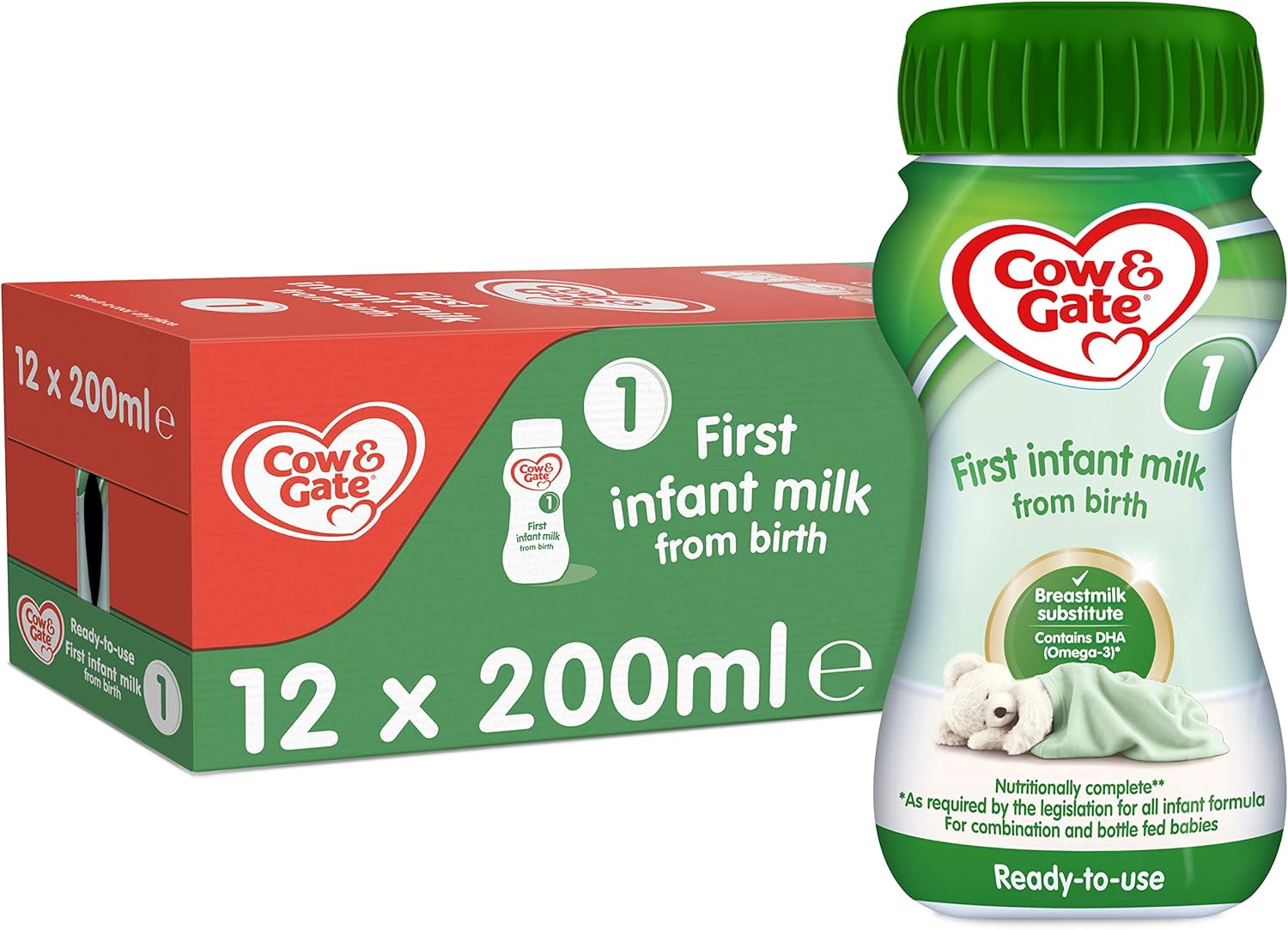 Cow & Gate 1 First Infant Milk, 200ml (Pack of 12) – BigaMart