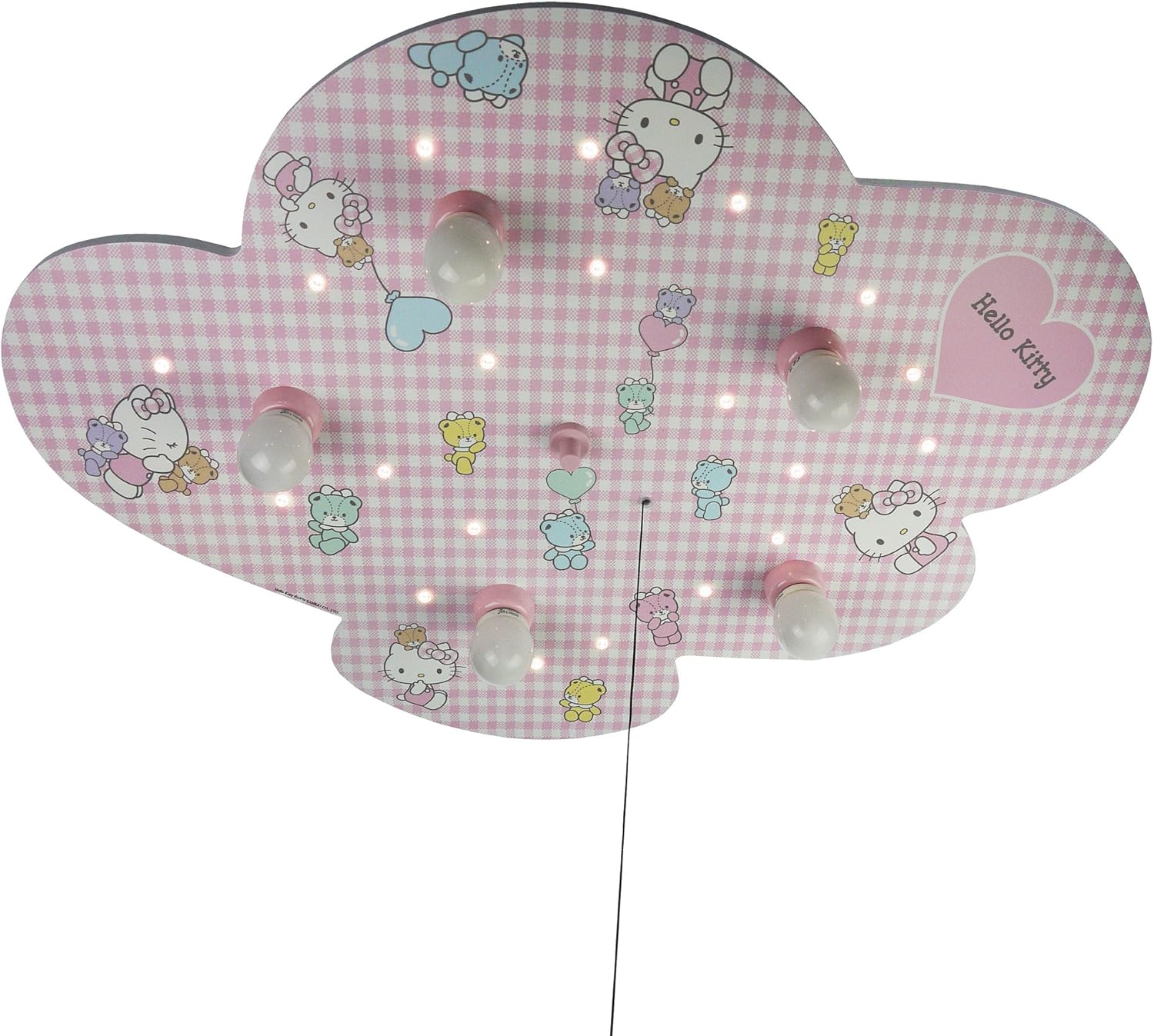 Niermann Standby Hello Kitty Ceiling Light, Wood, E14, Multi-Colour ...
