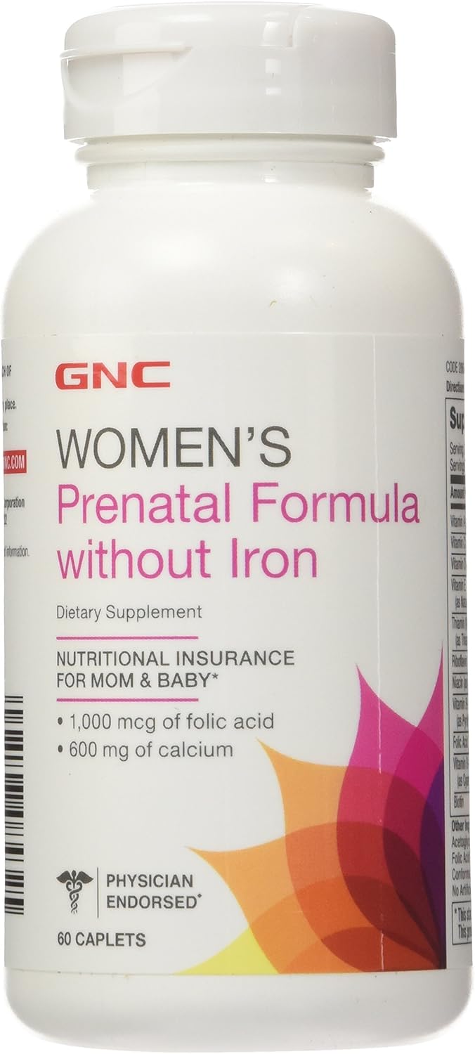 Amazon.com: GNC Fórmula prenatal sin hierro 60 cápsulas: Health ...
