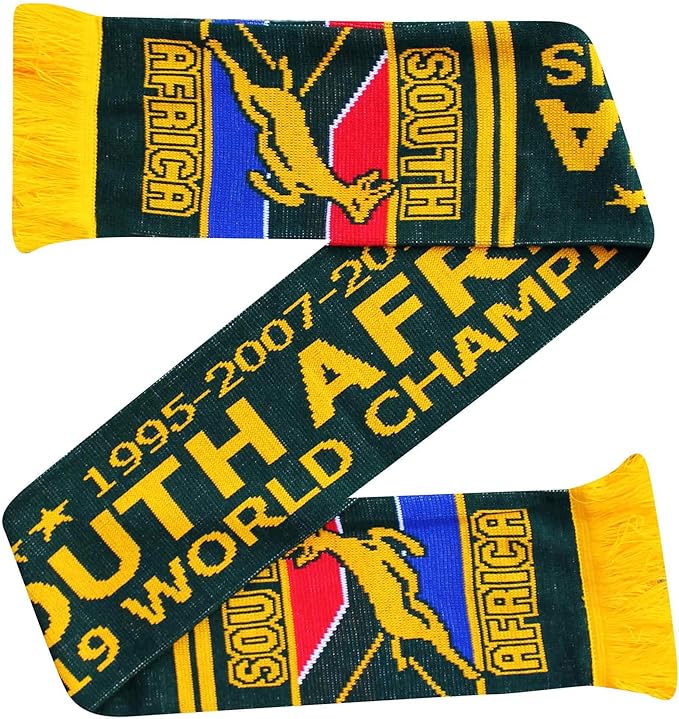South Africa New Springboks 2019 Rugby World Champions Scarf (100% ...