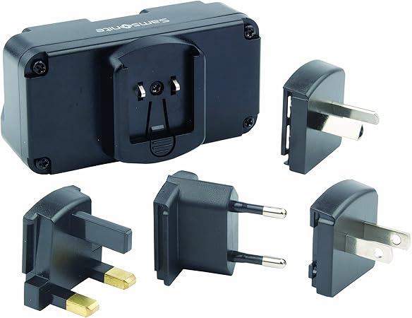 Samsonite Dual Socket Travel Adapter Kit Black: Amazon.co.uk: Luggage