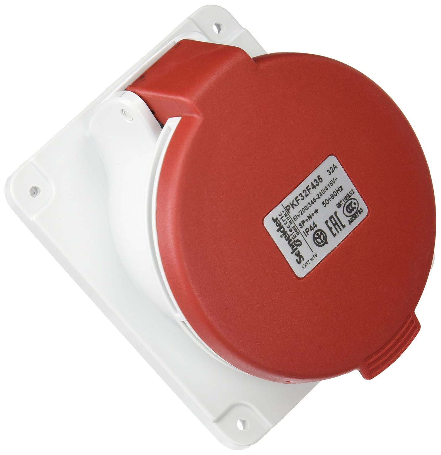 Schneider Electric PKF32F435 Panel Socket Angled Pk Pratika Screw 32A ...