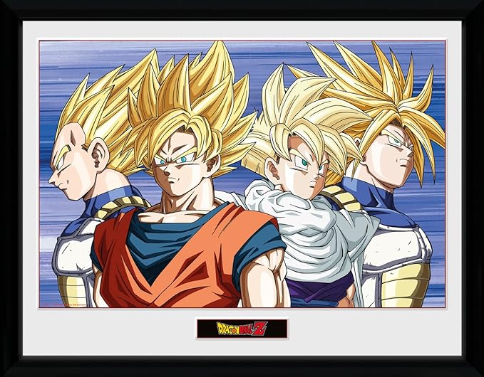 GB eye PFC2373 "Dragon Ball Z Group" Print Frame, Multi-Colour, 30 x 40 ...