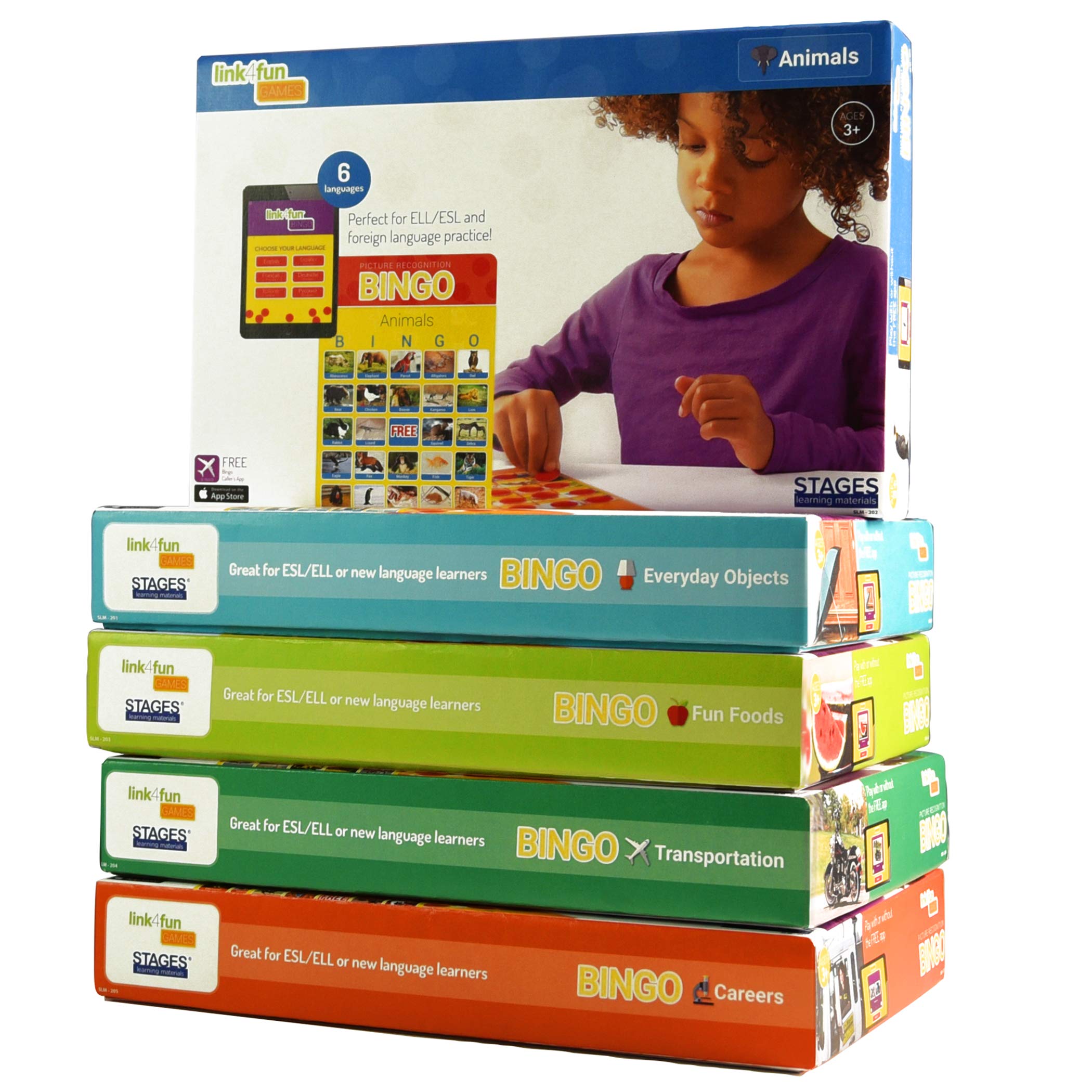 Buy Stages Learning Materials Link4fun Real Photo Bingo 5-Game Set for ...