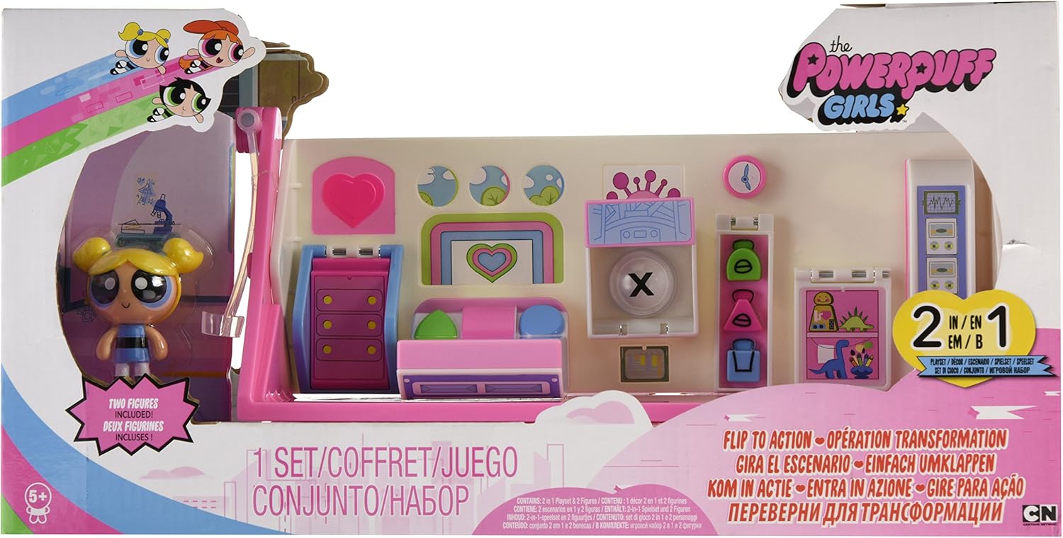 Amazon.com: The Powerpuff Girls 6028023 Flip to Action Doll Play Set ...