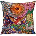 Amazon.com: VANMI Throw Pillow Cover Colorful Hispanic Oaxaca Mexico ...