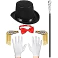 Amazon.com: Bunnycool 5 Pcs Adult Ringmaster Costume Set Circus Master ...