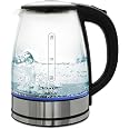 TAURUS OMEGA | Hervidor eléctrico de cristal 1.8 L con luz LED | Tetera ...