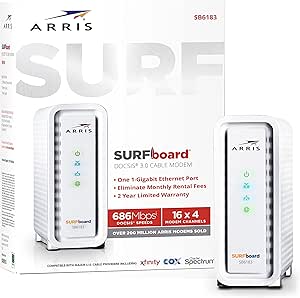 Arris/Motorola Surfboard SB6183 DOCSIS 3.0 Cable Modem - (SB6183 ...