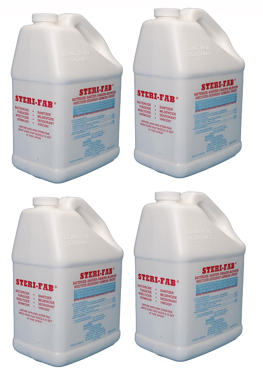 Amazon.com: Steri-fab Case of 4 Gallons: Health & Personal Care