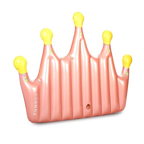 FUNBOY Giant Inflatable Crown Lounger Flamingo Pool Float, Luxury Float ...