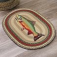 Amazon.com: Black Forest Décor Trout Braided Rug – Rustic Natural Jute ...