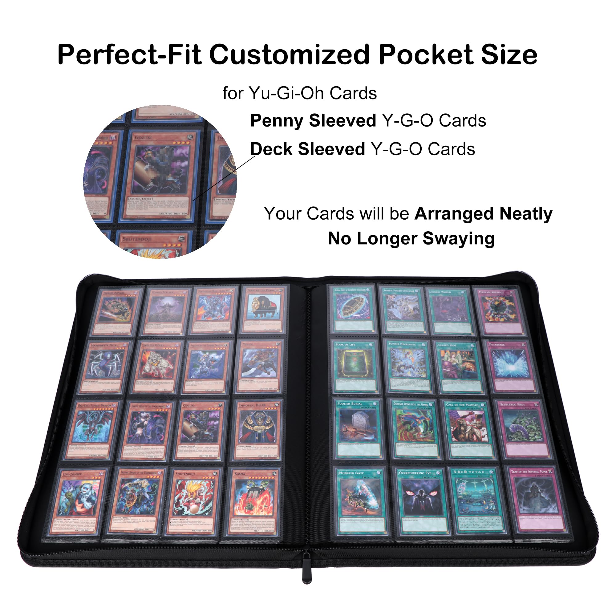 Mua 16 Pocket Card Binder for YuGiOh Cards, Fit 1088 Cards Large ...