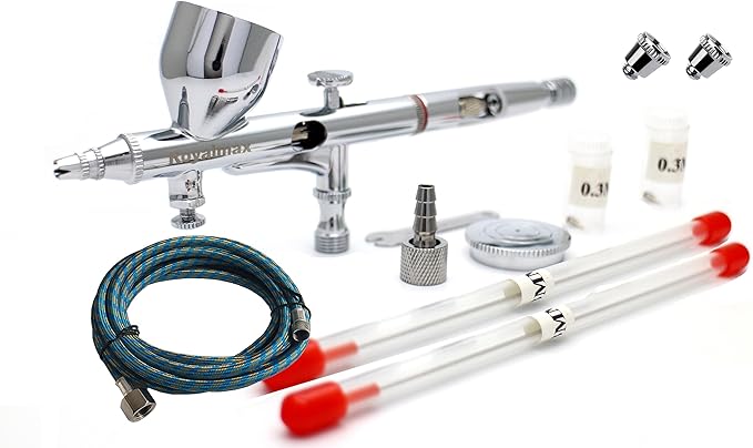 Royalmax Airbrush 180 0.2 + 0.3 + 0.5 pack Nozzle And Neelde Pack ...
