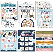 Speech Therapy Posters For Classroom: 16 Pcs Boho Parts Of Speech ...