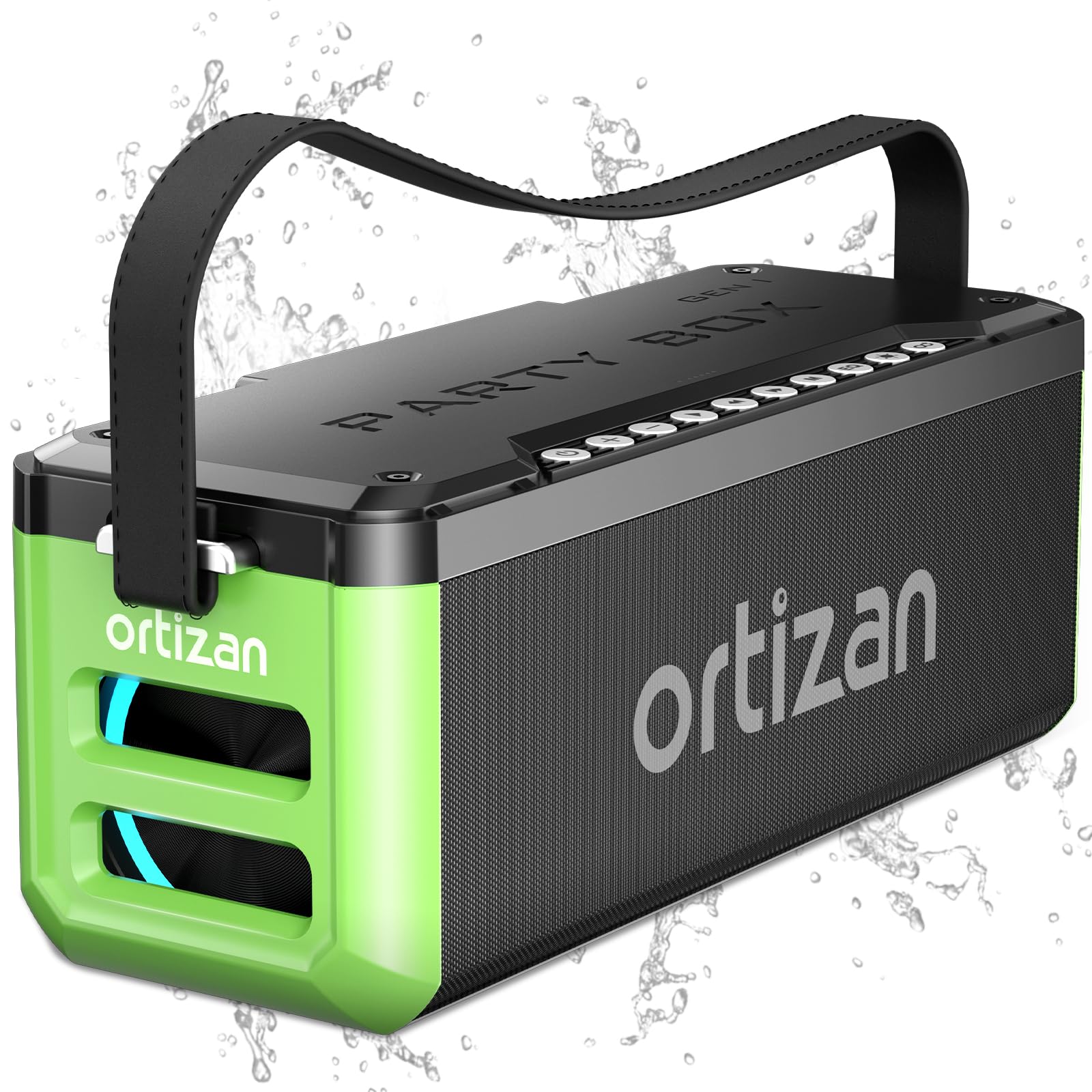 Ortizan Portable Bluetooth Speaker Wireless, 100W Loud Sound, Monstrous ...