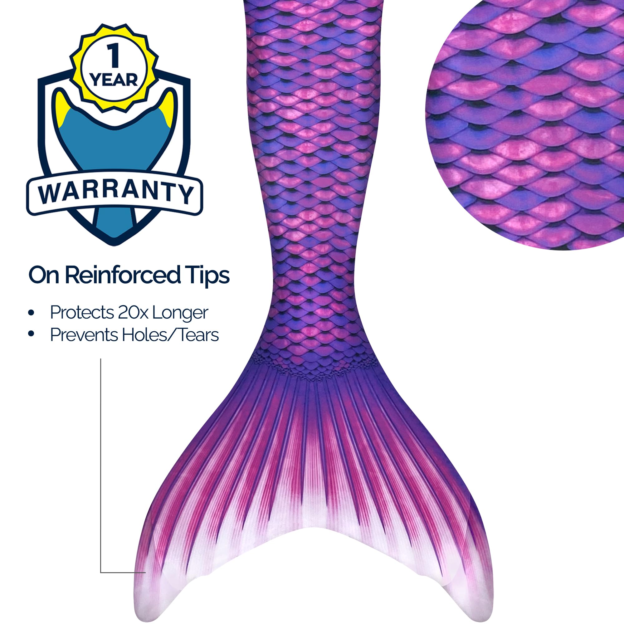 Mua Fin Fun Mermaid Tail Wear-Resistant Mermaid Tails, NO Monofin ...