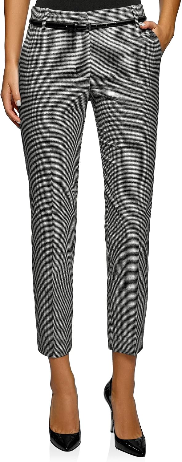 Graue Stoffhose Damen