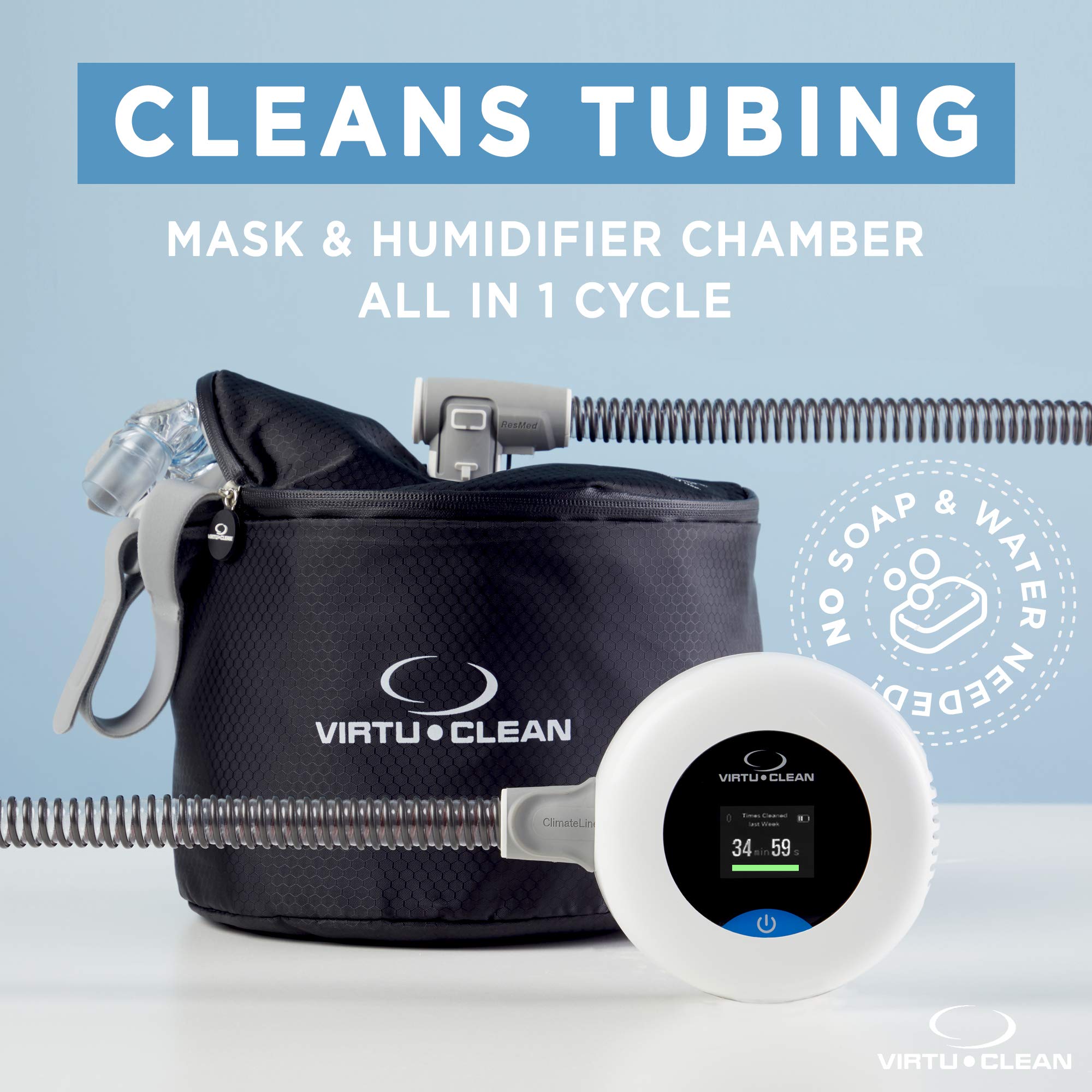 VirtuCLEAN 2.0 Digital CPAP Equipment Mask Cleaner and Disinfectant ...