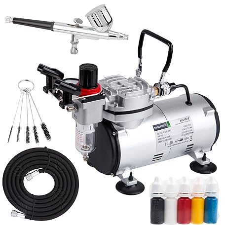 Mua Timbertech Airbrush Kit With Compressor AS18-2K Basic Start Kit ...