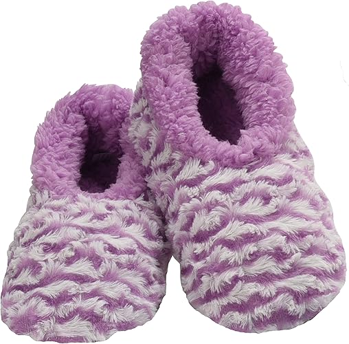Amazon.com: Snoozies Womens Slipper Socks - Stripe Fur - Cozy Slippers ...
