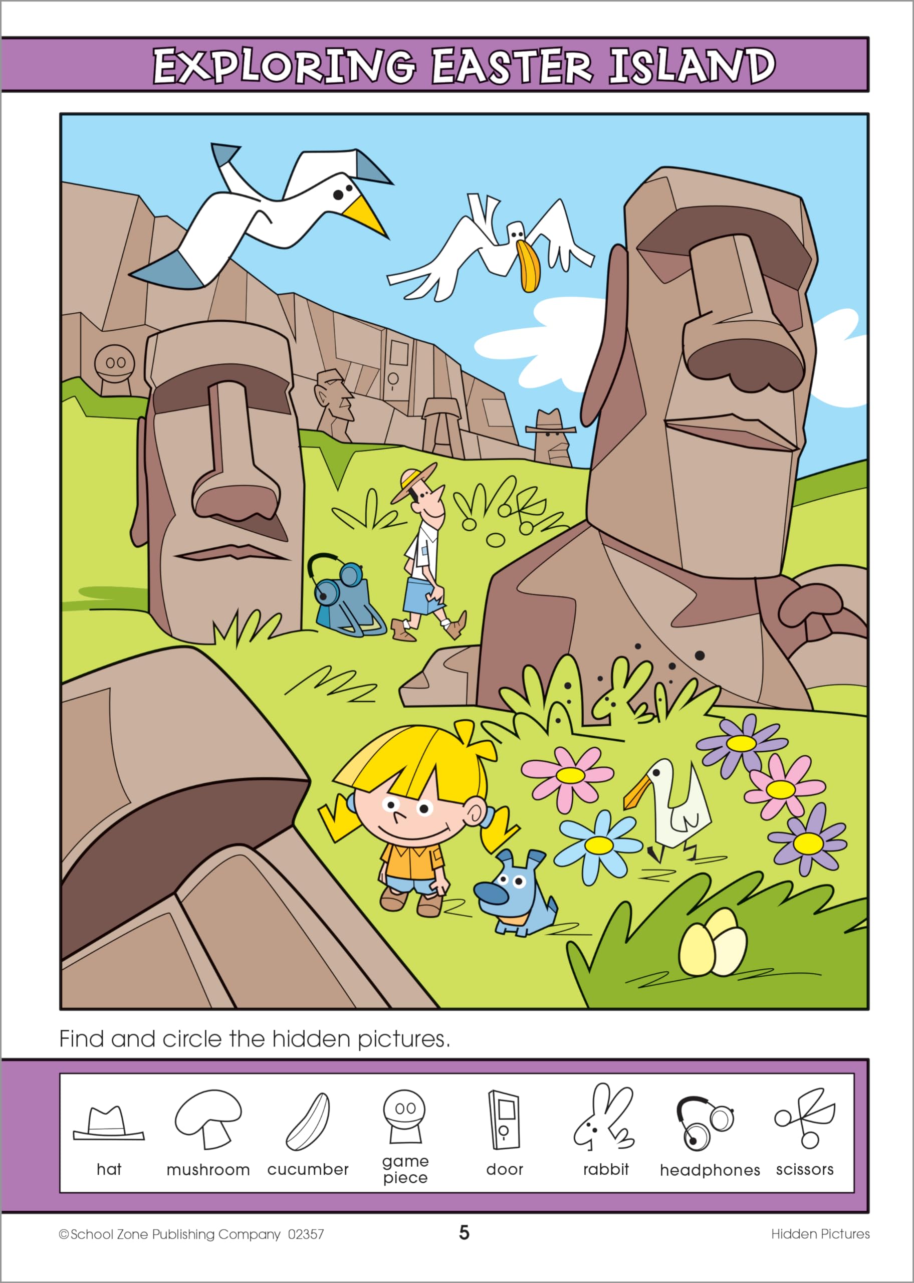 Mua School Zone Hidden Pictures Around the World Workbook: Puzzle Book ...
