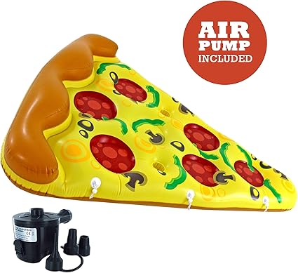 Amazon.com: Luxury Inflatable Pizza Pool Float - Includes Pump - Giant ...