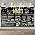 Amazon.com: 60th Birthday Decorations Back in 1965 Banner Backdrop for ...