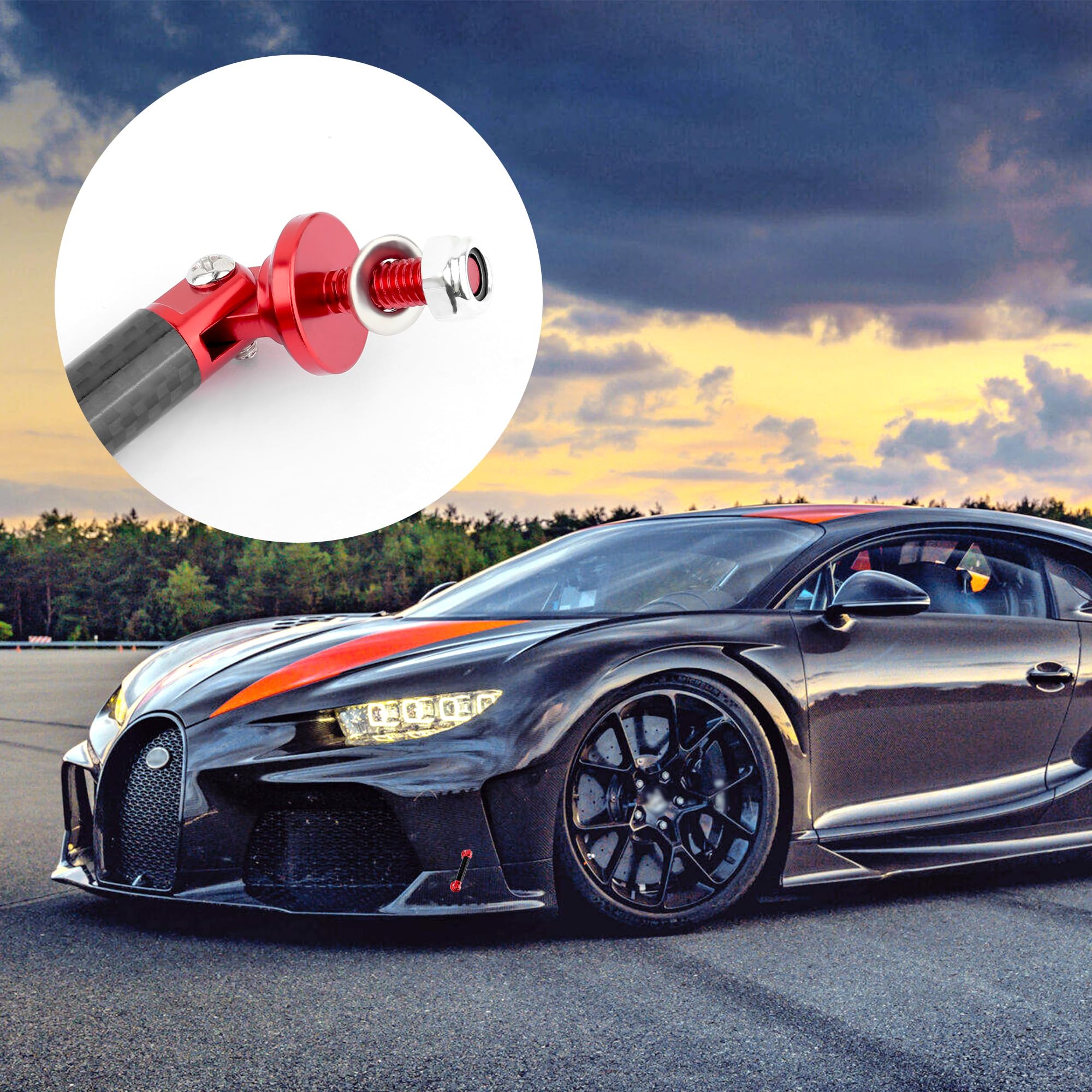 Mua 2PCS Bumper Quick Release Fasteners,Carbon Fiber Adjustable Quick ...