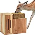 Amazon.com : Solution4Patio USA Cedar Deer Feeder, Handmade Wooden Deer ...