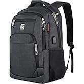 Amazon.com: SHRRADOO Travel Laptop Backpack, Business Anti Theft Slim ...