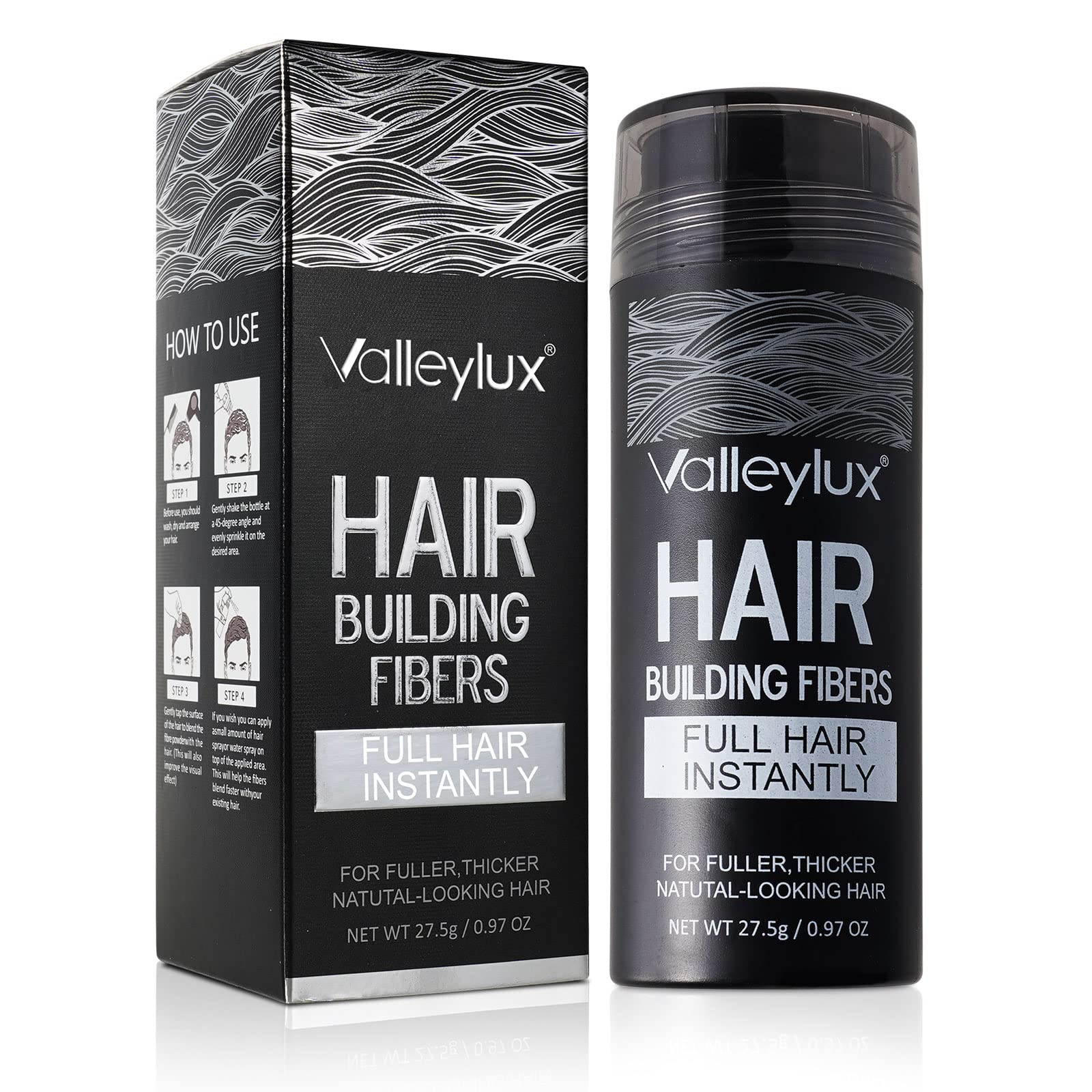 RTBYUE Hair Building Fibers for Thinning , Natural Keratin Hair Fibers ...