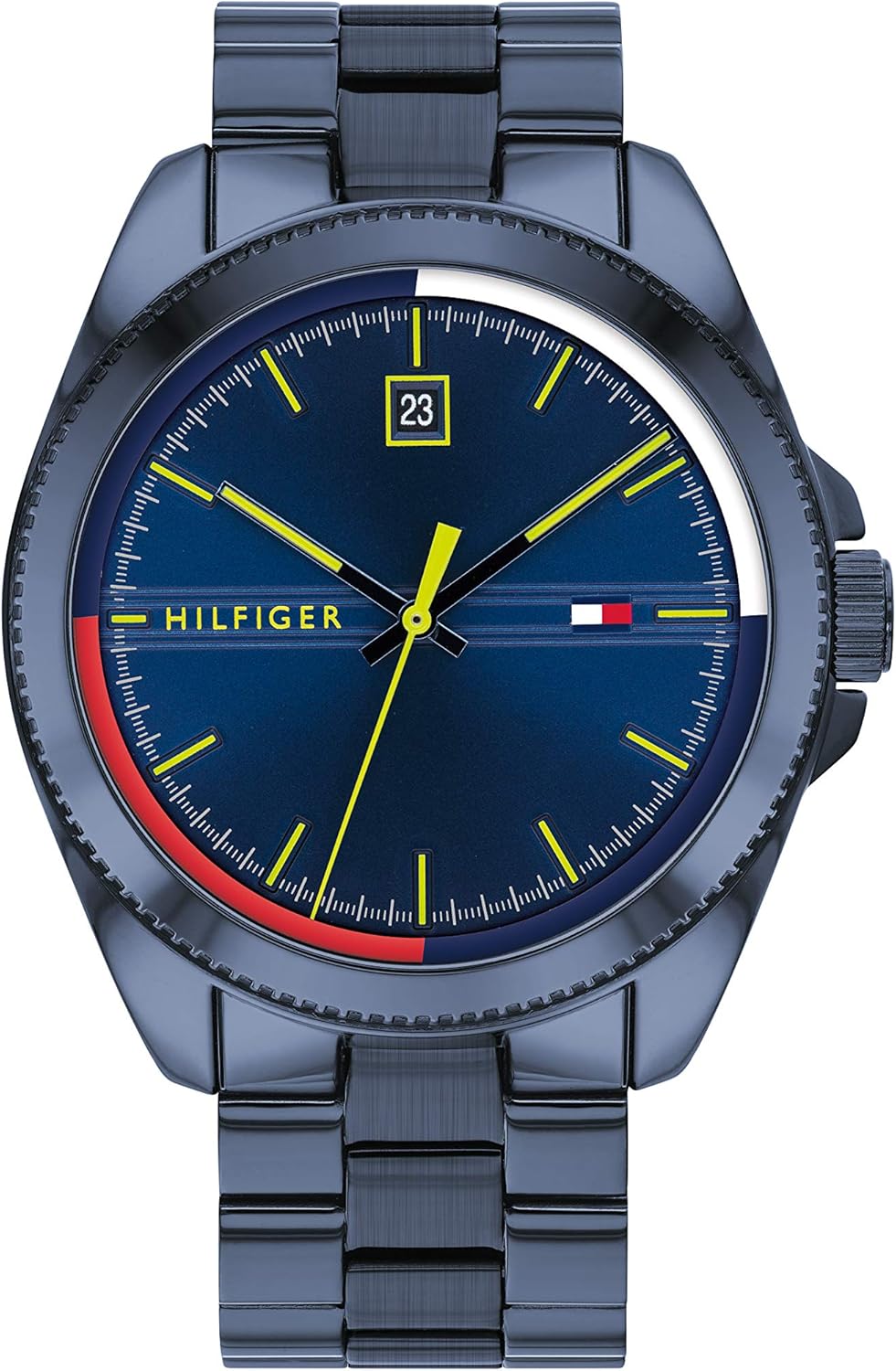 Amazon.com: Tommy Hilfiger Men's Quartz Watch with Stainless Steel ...