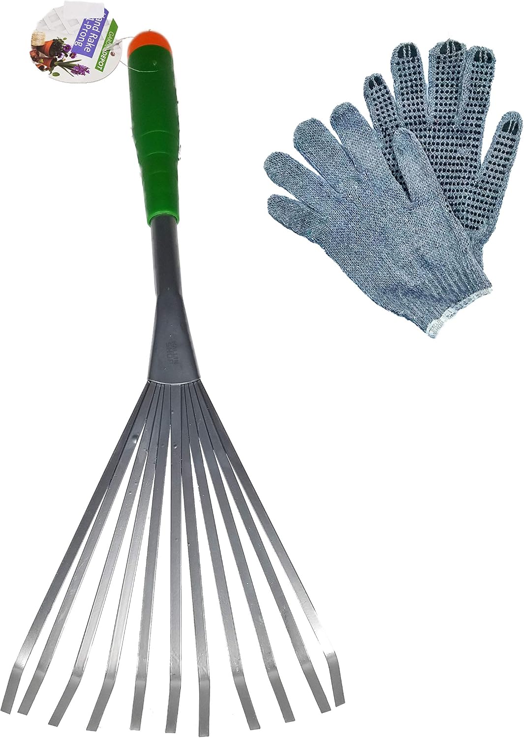 Gardening Hand Rake with Gloves for Men and Women, a set of garden ...