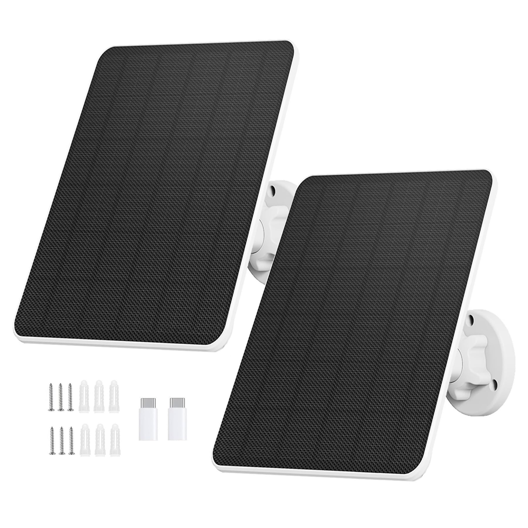 Mua Solar Panel for Security Camera,6W Solar Panel Micro USB&USB-C ...