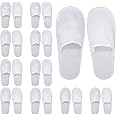 Amazon.com: 24 Disposable Spa Hotel Slippers, Bulk Guest Slippers Size ...