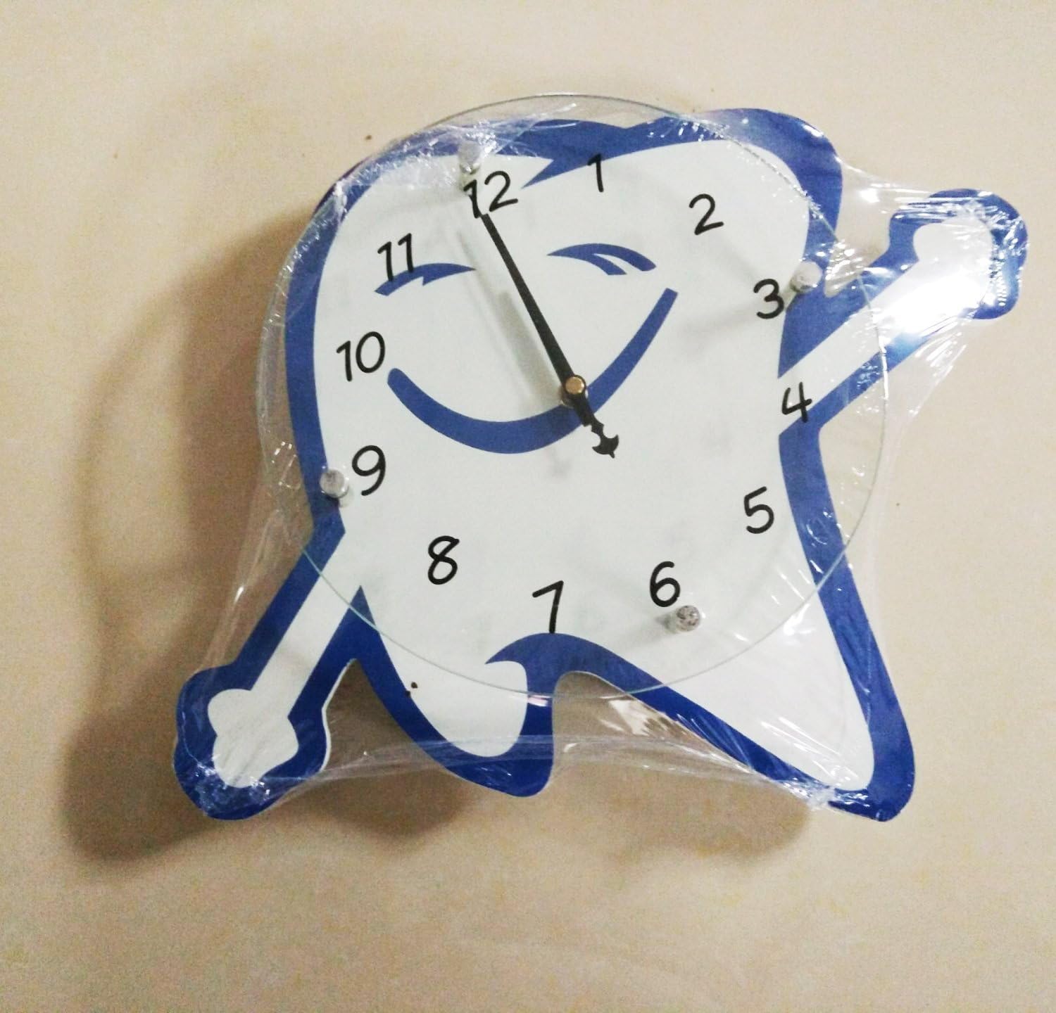 Teeth Shape Wall Clock with hands Teeth Mouth Dentis Dental surgeon ...