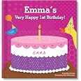 Amazon.com : Baby's First Birthday for Girls - Personalized Book for ...