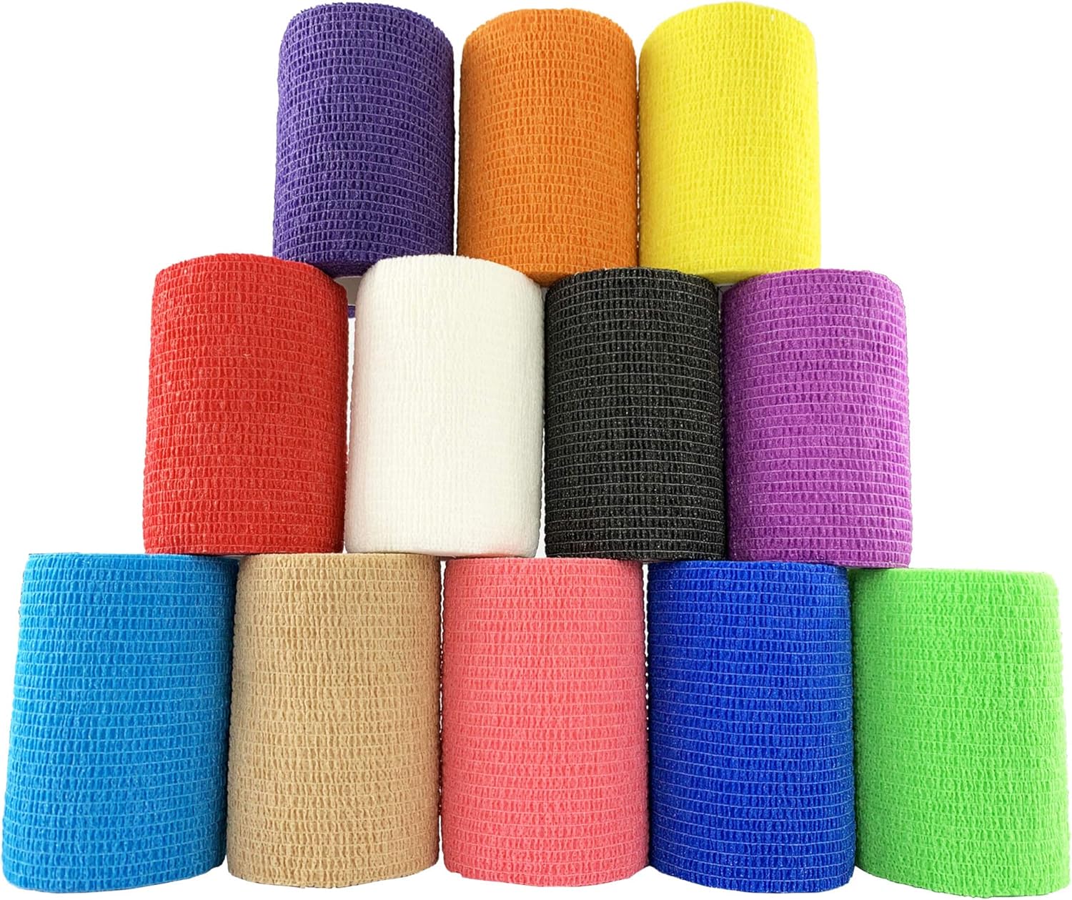 Inksafe Assorted Colours Self Adherent Cohesive Bandages 7.5cm x 4.5m ...