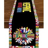 Amazon.com: Nepnuser Hispanic Heritage Month Table Runner 21 Spanish ...