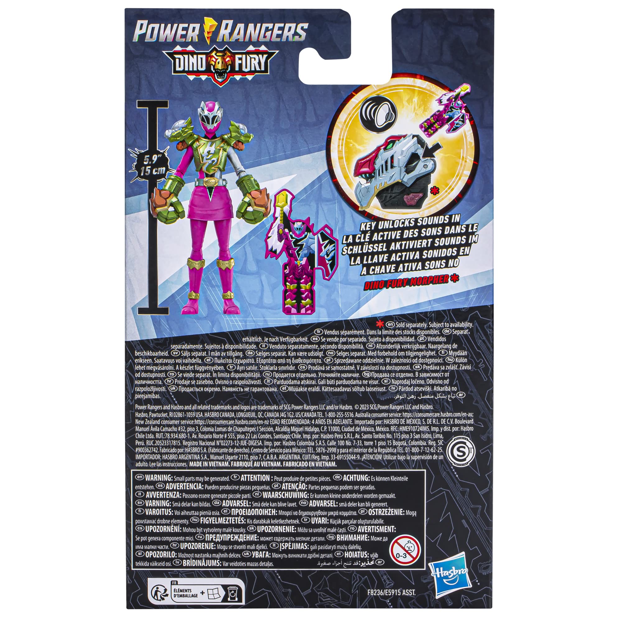 Mua Power Rangers Dino Fury Smash Armor Pink Ranger, 6-Inch Power ...